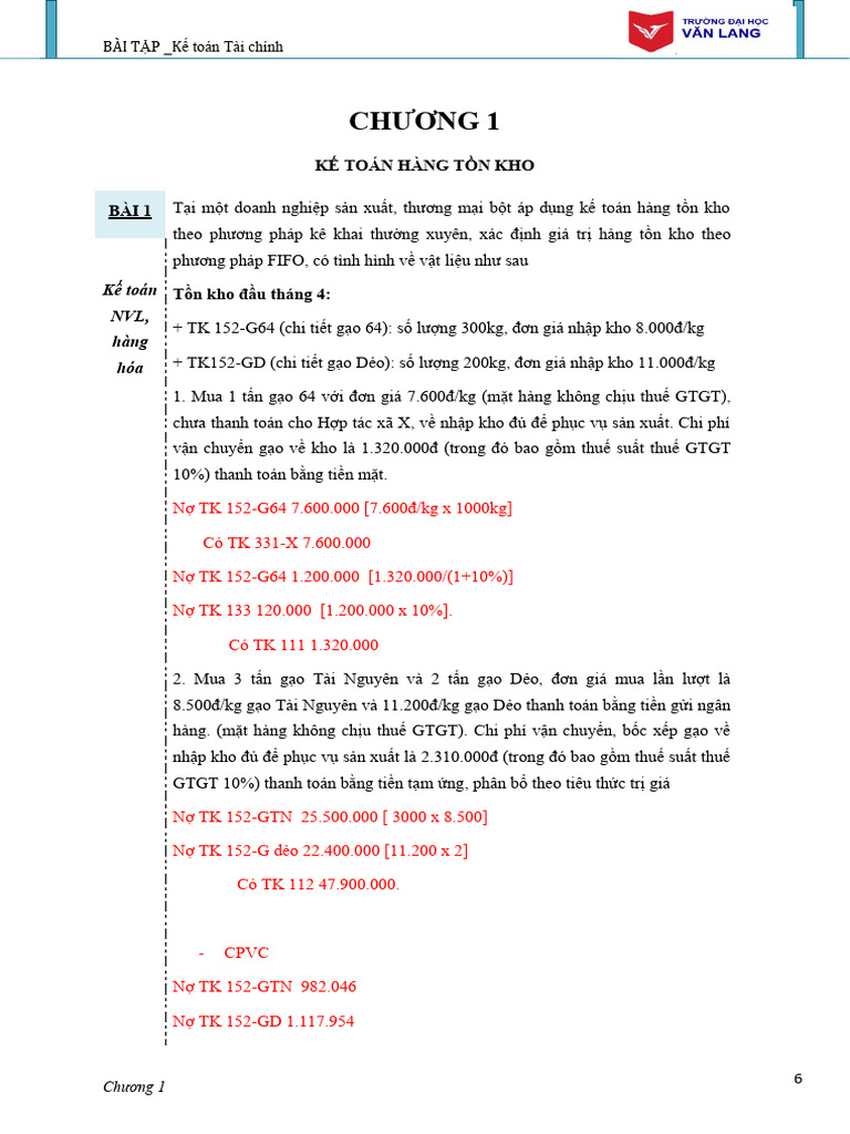 Bai tap chuong 1-TV | PDF