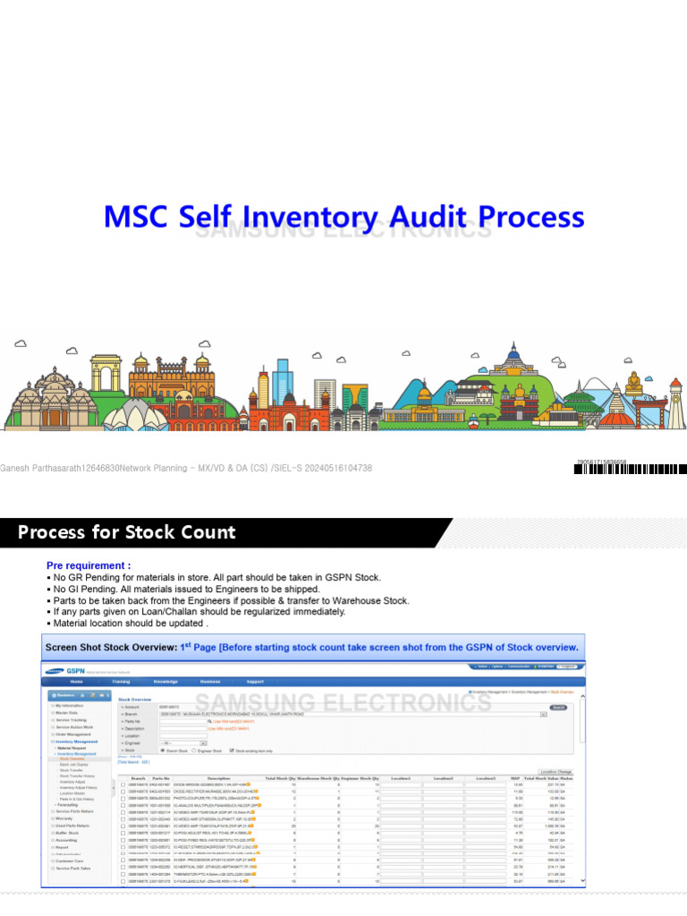 Final MSC Stock Audit Process | PDF