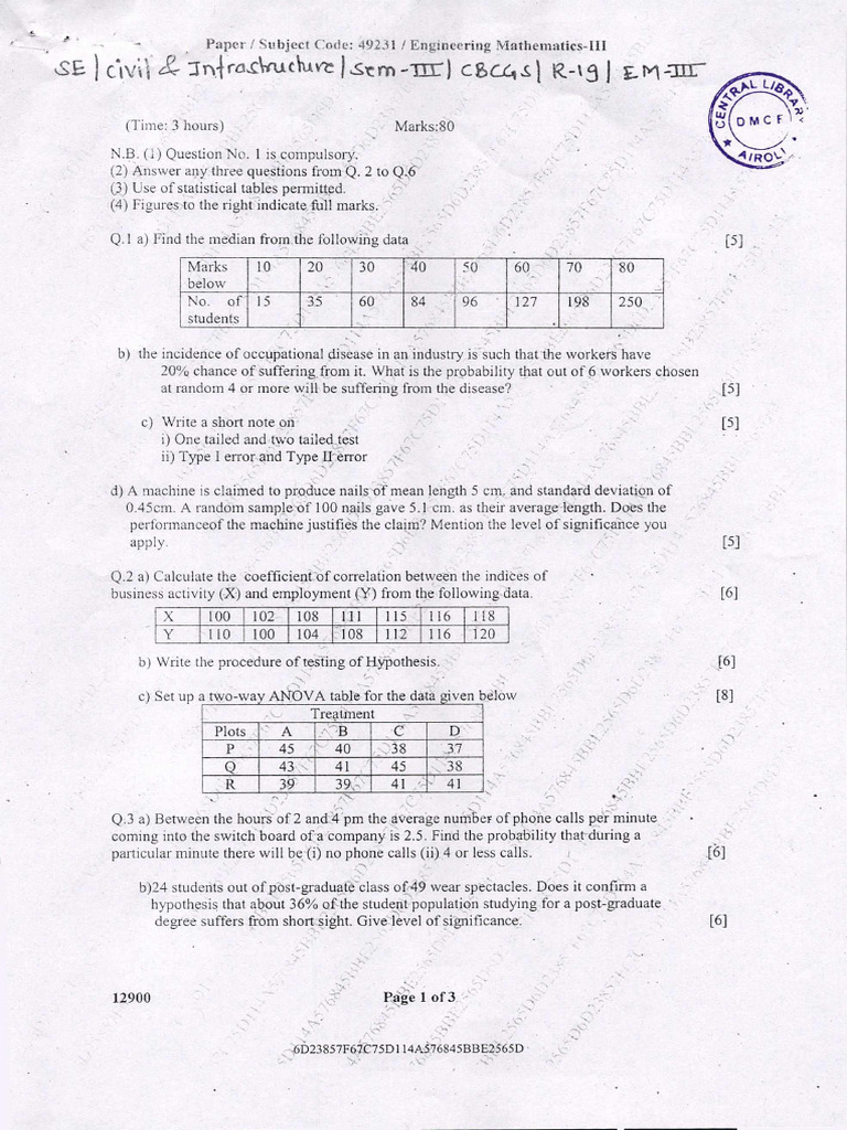 Civil and Infrastructure Engineering SEM III | PDF