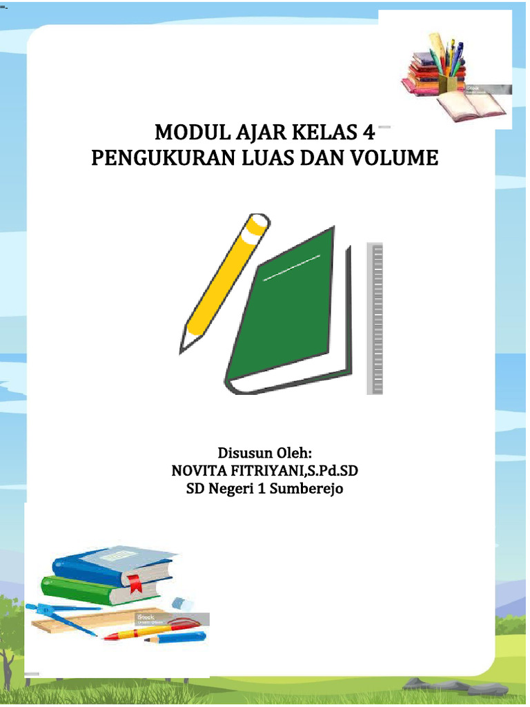 Modul Ajar MTK Kelas 4 Pengukuran Luas | PDF