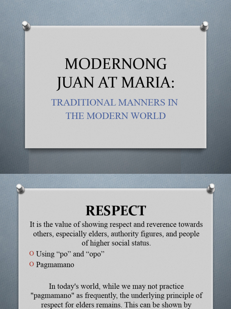 Modernong Juan at Maria | PDF | Communication | Etiquette