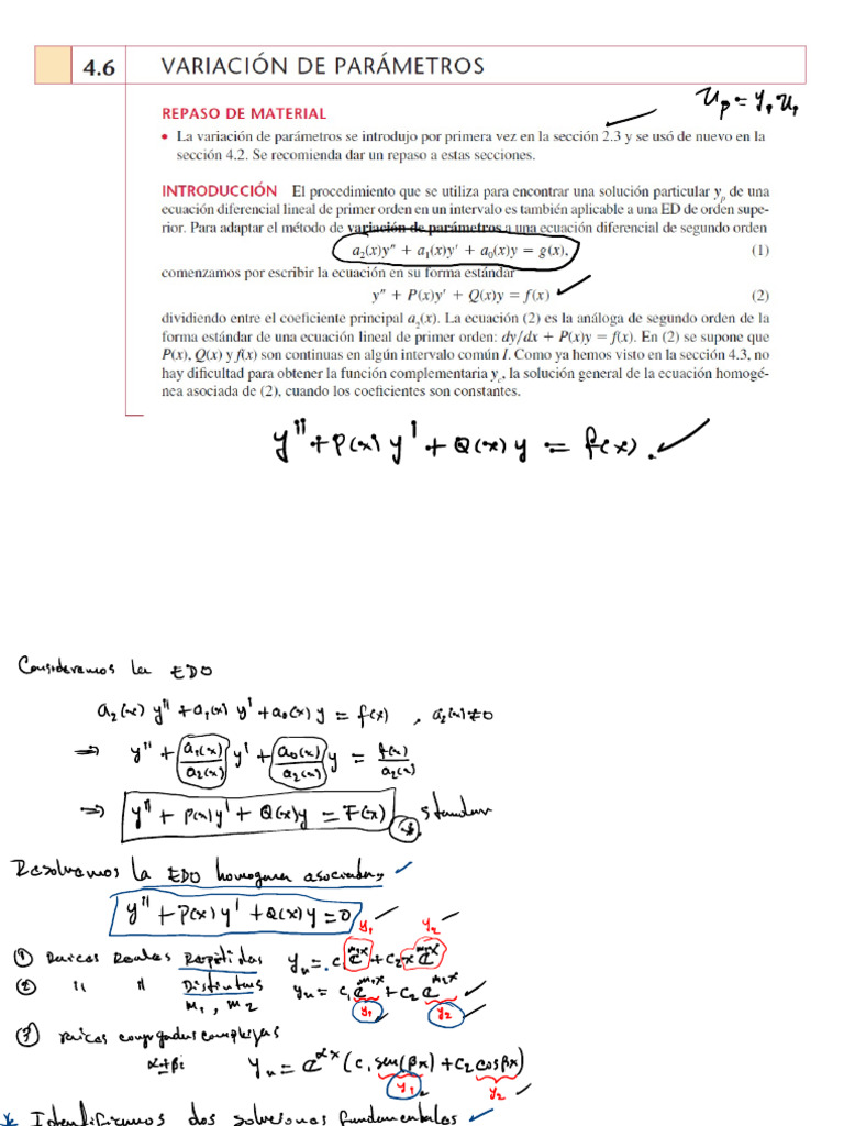 Variacion de Parametro-1 | PDF
