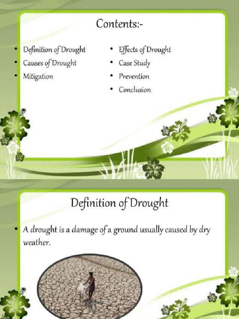 Drought PPT 1 | PDF