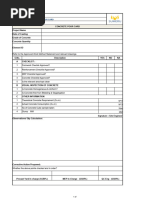 Post Pour Inspection Checklist | PDF | Concrete | Precast Concrete