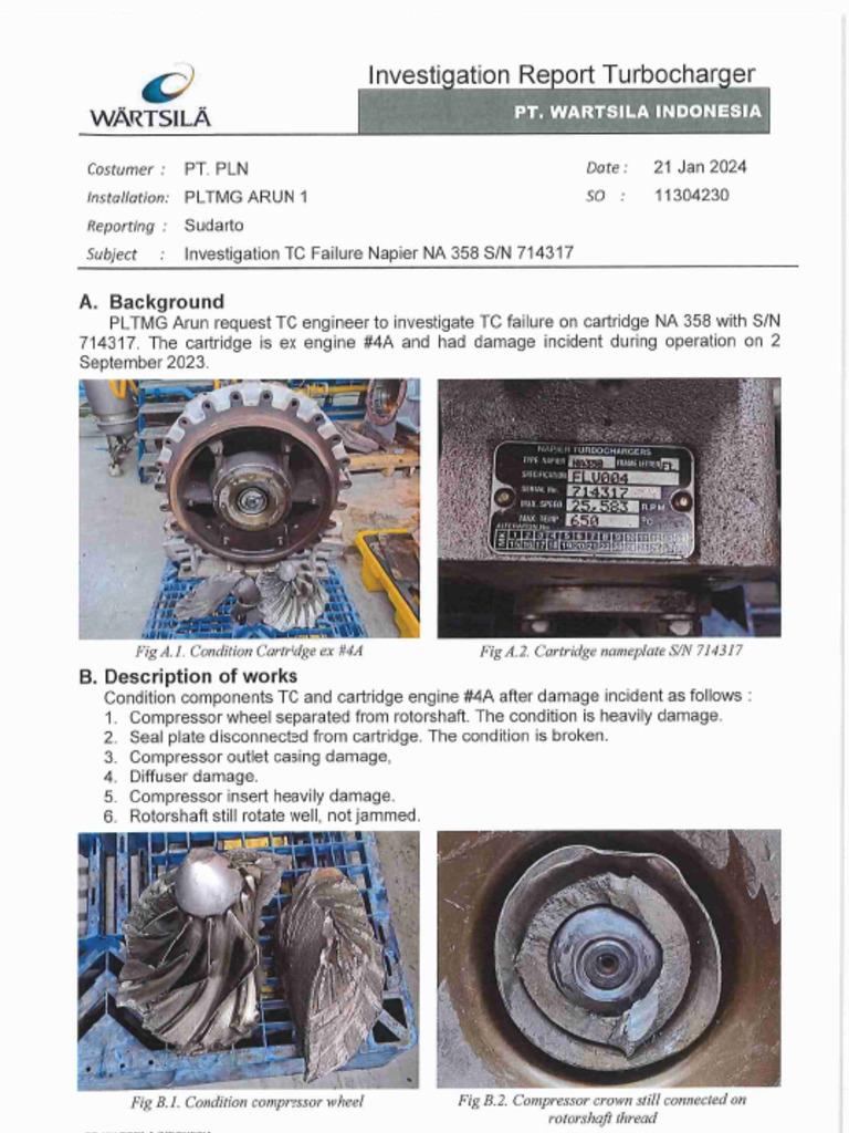 Report TC Failure Investigation (Wid) | PDF