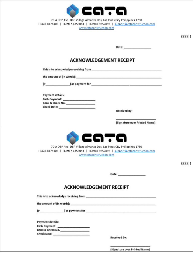 Acknowledgement Receipt | PDF
