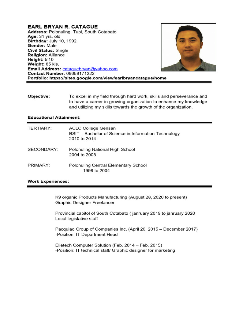 Earl Bryan Catague | PDF