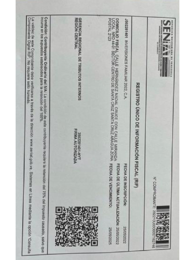 rif familiar 2022 | PDF