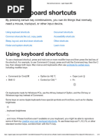 Apple Shortcuts | PDF | Computer Keyboard | Keyboard Shortcut