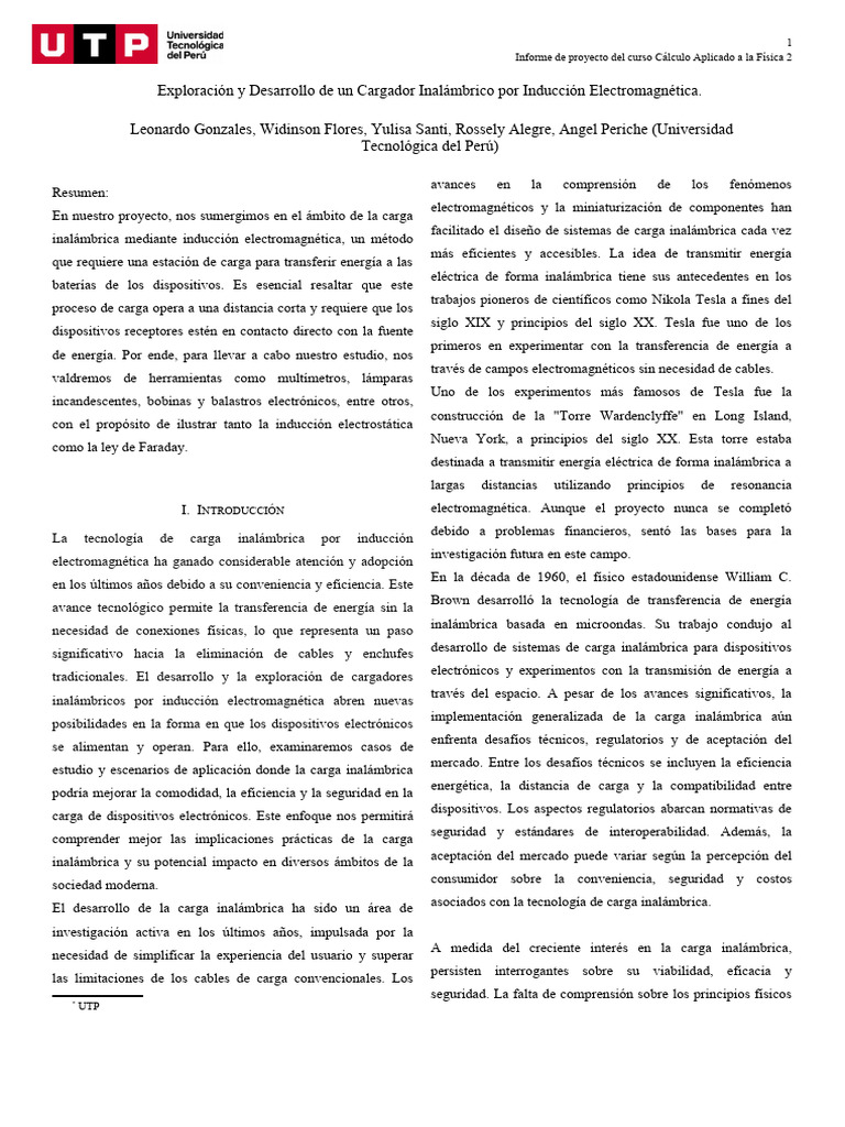 AVANCE 3 - GRUPO 8... Rossely Parte | PDF | Electromagnetismo ...