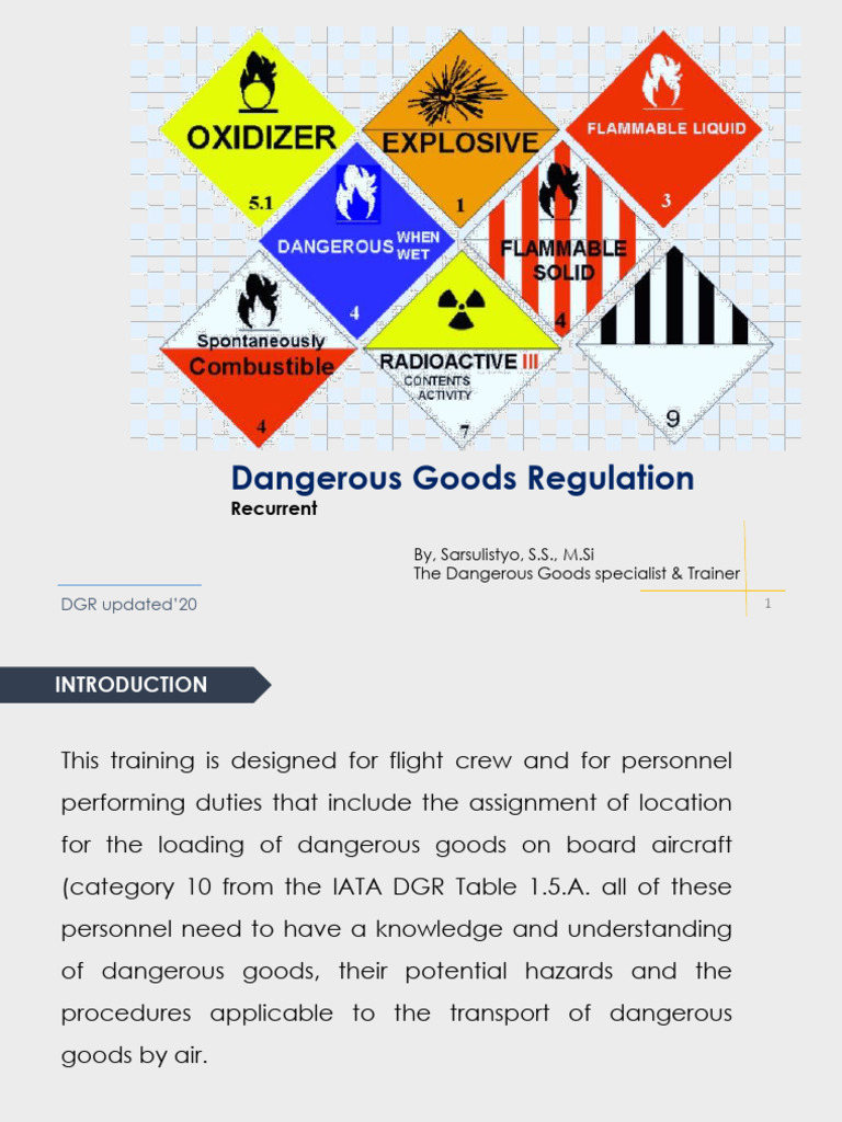 PowerPoint Presentation | Download Free PDF | Dangerous Goods