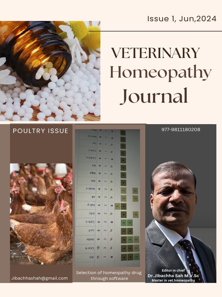 Veterinary Homeopathy Journal | PDF | Homeopathy | Poultry