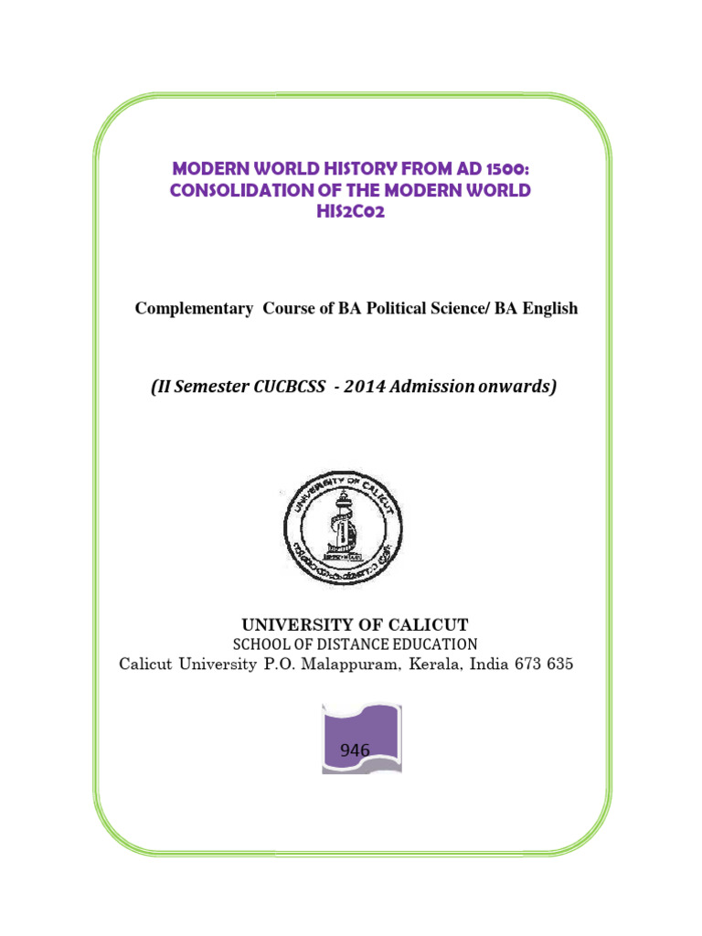 Modern World History Final. 16.04.15 | PDF | Voltaire | John Locke