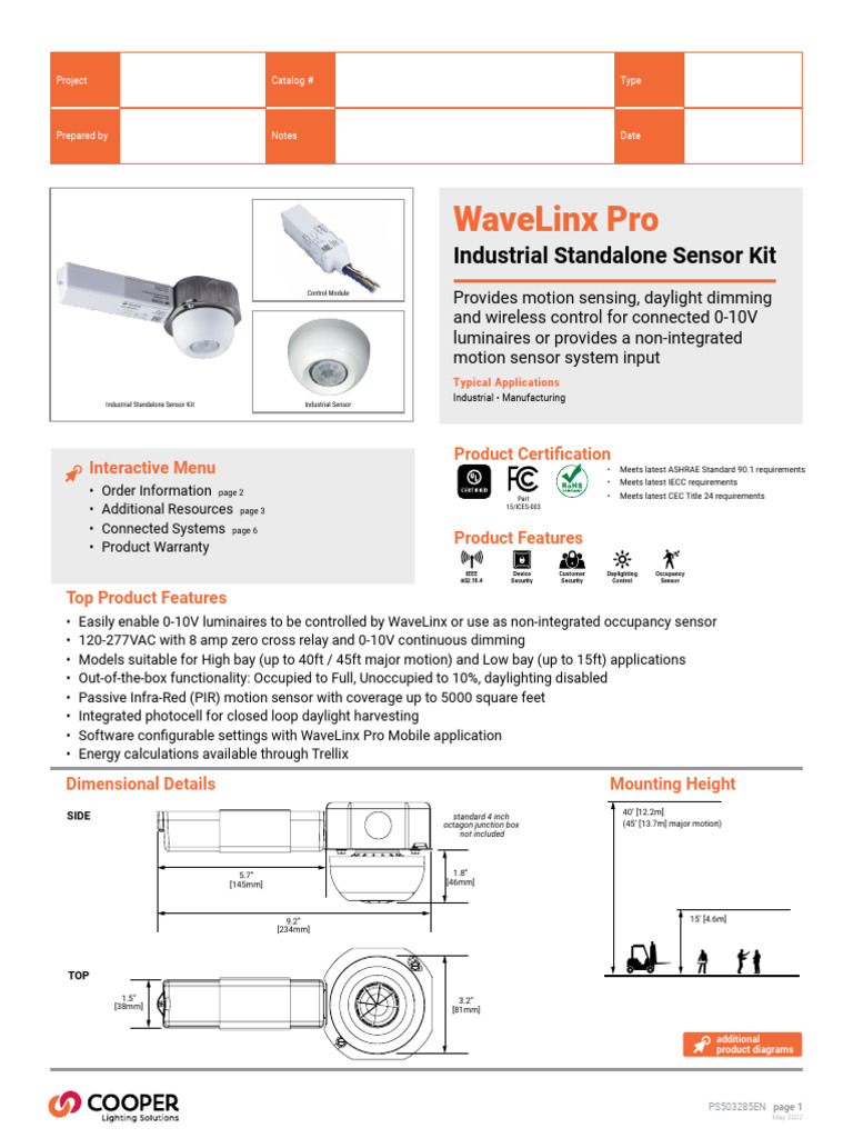 Industrial Standalone Sensor Kit Guide | PDF | Lighting | Computer Network