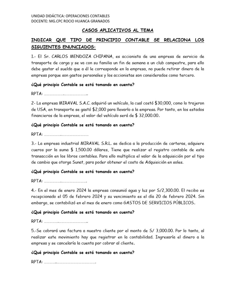 Casos Pr-Cticos Estudiante | PDF