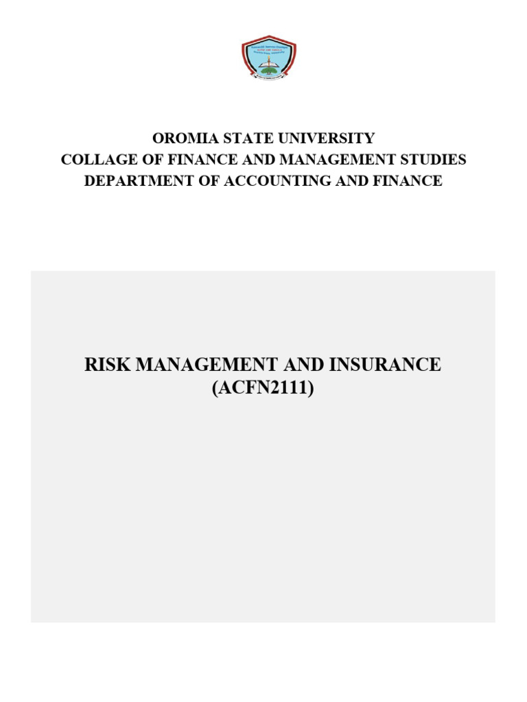 Risk Mgt Lecture Notes Download Free Pdf Risk Risk Management