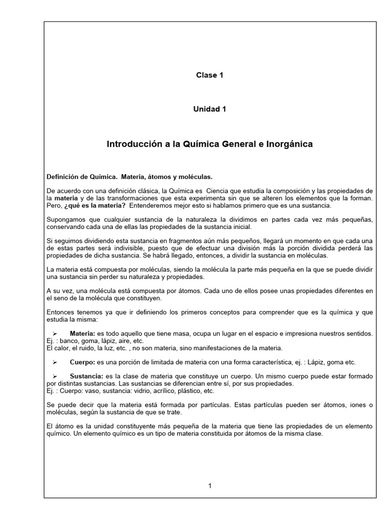 TSLAC 1 Química General e Inorgánica 2020 Cabutti Introduccion A La Química General e Inorgánica ...