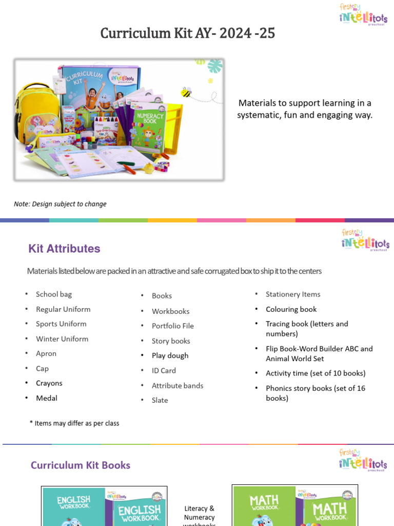 Preschool Curriculum Kit 2024-25 | PDF | Phonics