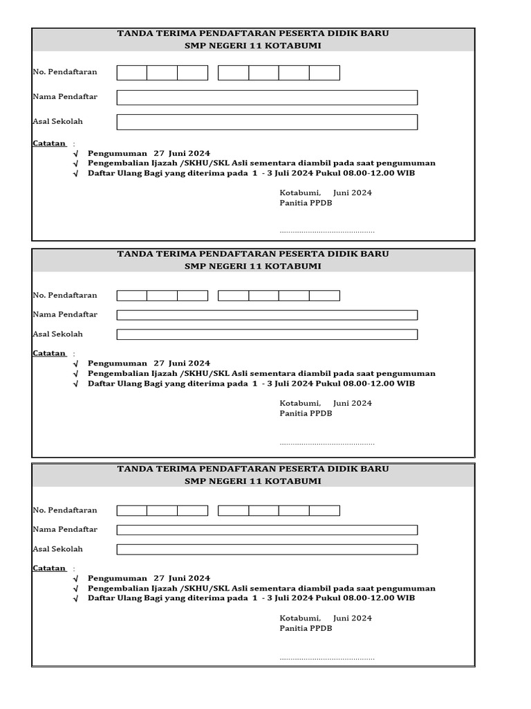 Form PPDB | PDF