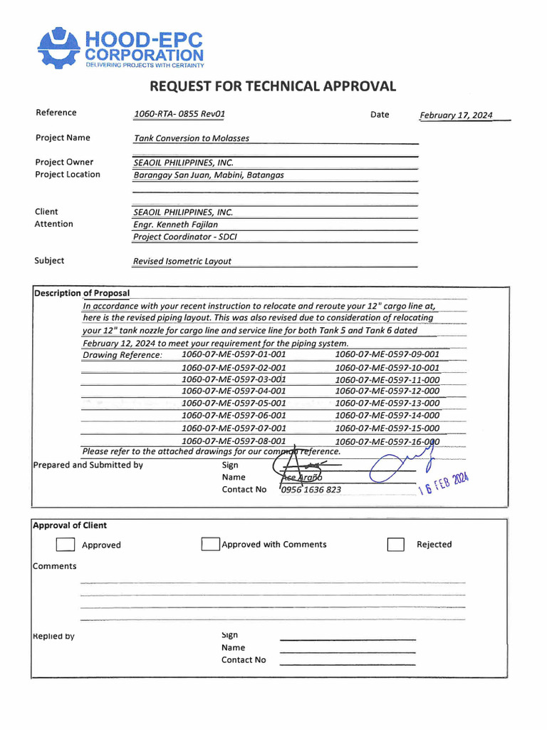 1060 RTA 0855 Rev01 Revised Isometric Layout | PDF