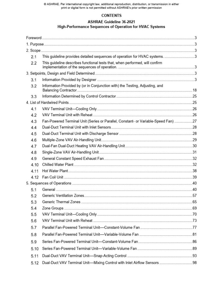 ASHRAE Guideline 36-2021 | PDF | Home Appliance | Building