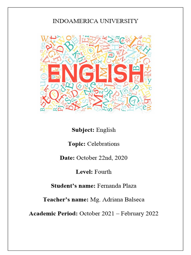 Homework - Unit 7 Celebrations | PDF | Foreign Language Studies