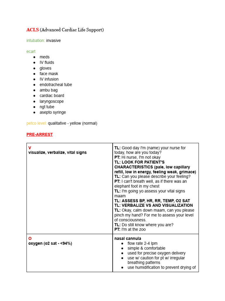 4ACLS Advanced Cardiac Life Support | PDF | Cardiovascular System ...