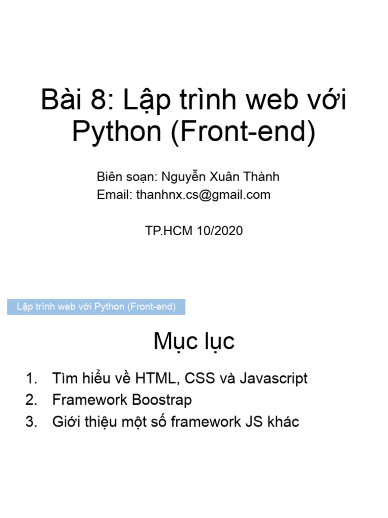 Bai8 Lap Trinh Web Front End | PDF