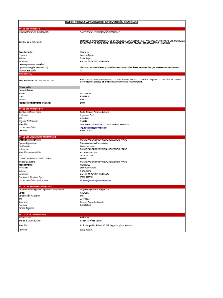 Cronograma Reprogramado 1F | PDF | Presupuesto