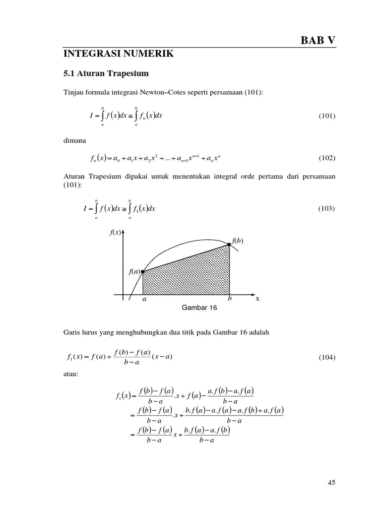 Integrasi Numerik | PDF