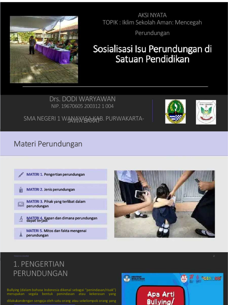 Mencegah Perundungan di Sekolah | PDF