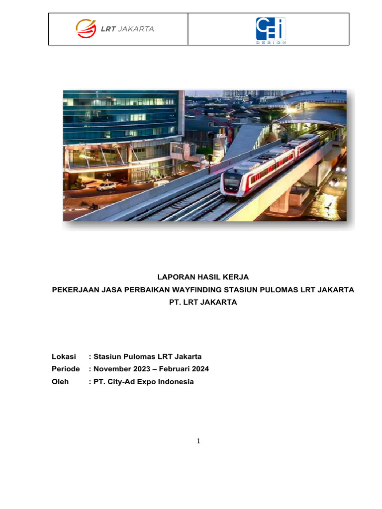 LAPORAN HASIL KERJA - ST PLM Rev1-AEA | PDF