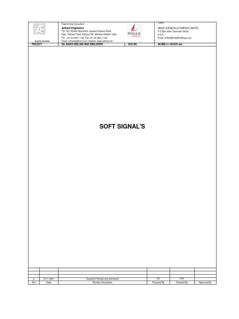 Soft Signals | PDF | Pump | Control Engineering