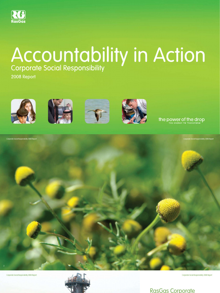 Rasgas CSR - 2008 | PDF | Corporate Social Responsibility | Qatar