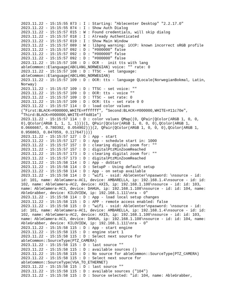 Log 20231122 151555 | PDF | Streaming Media | Transmission Control Protocol
