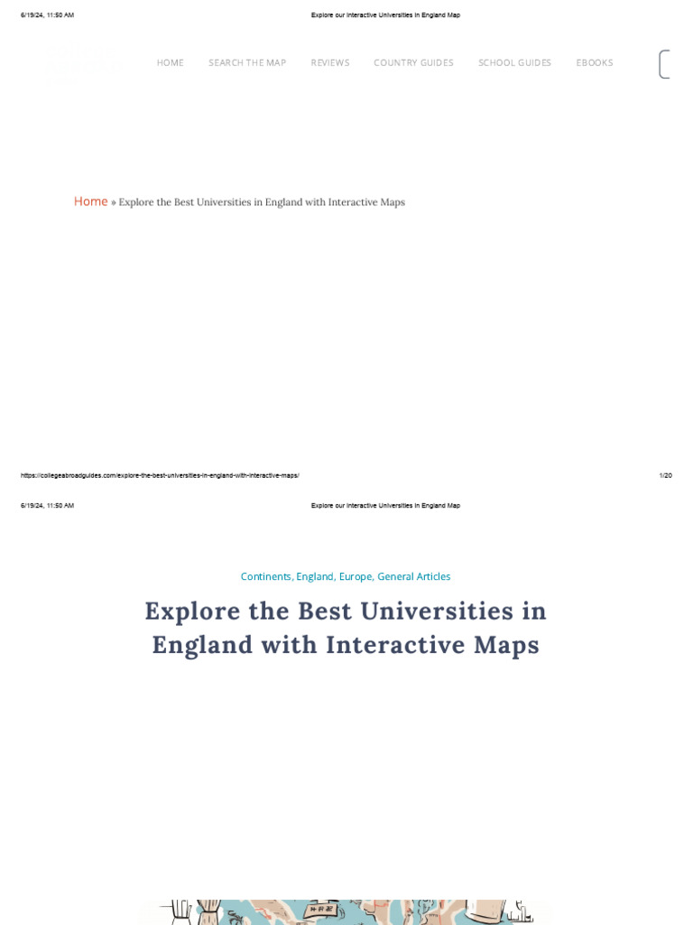 Explore our Interactive Universities in England Map | PDF | University ...