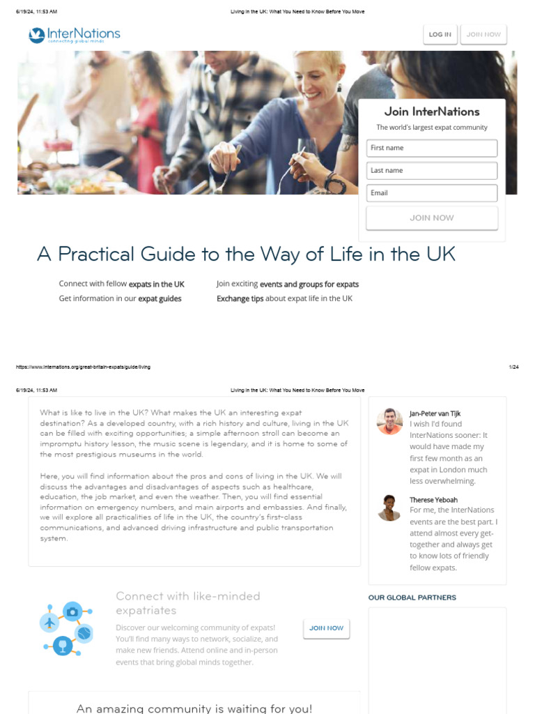 UK Expat Life: Pros and Cons Guide | PDF | Cost Of Living | Transport
