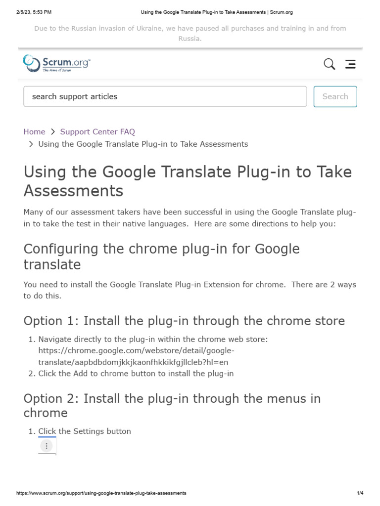 Using The Google Translate Plug-In To Take Assessments | PDF | World ...