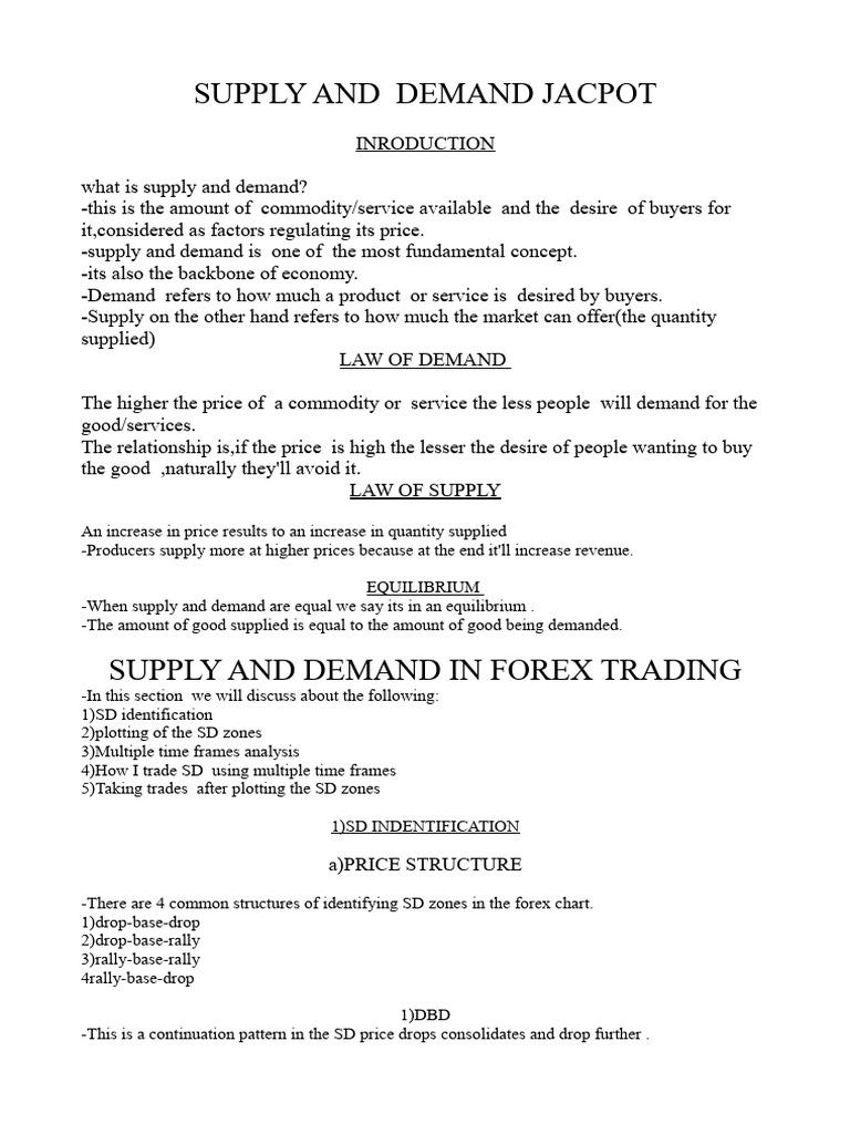Supply and Demand Notes | PDF | Demand | Supply And Demand