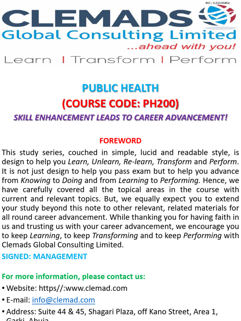 Public Health | Download Free PDF | Public Health | Epidemiology