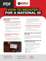 Form 9 - Application For Renewal of National Identification Card Form | PDF