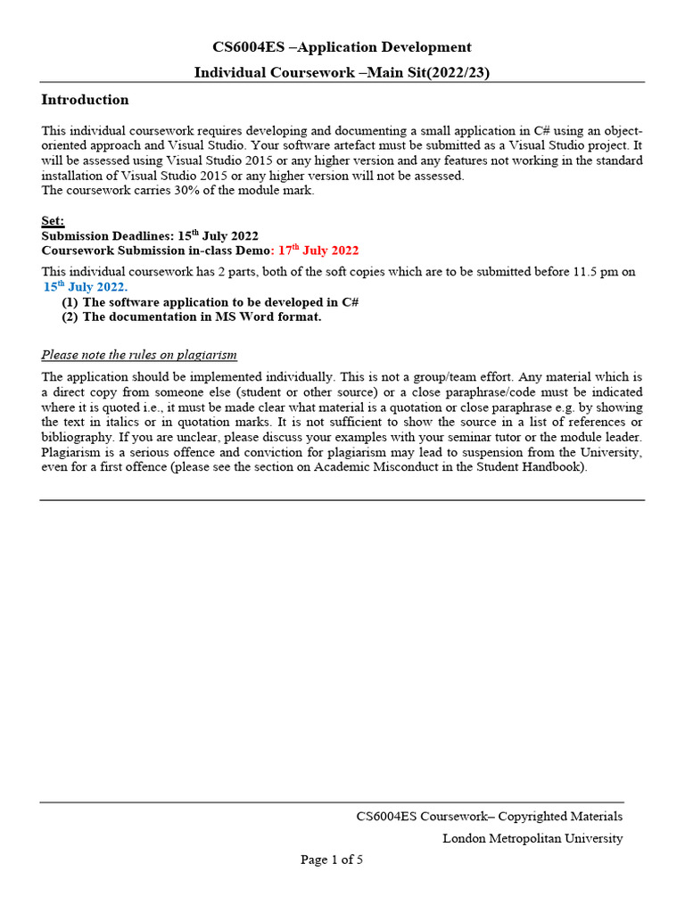 670-1655442166317-Cs6004es Ad CW1 MS | PDF | Software | Plagiarism