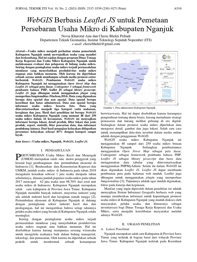 WebGIS Berbasis Leaflet JS Untuk Pemetaan | PDF | Komputer