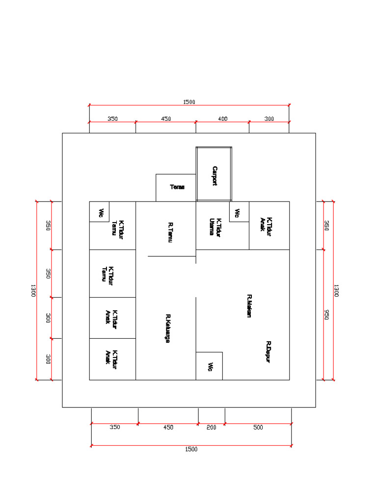 Arfandi Sketsa Denah 01 | PDF