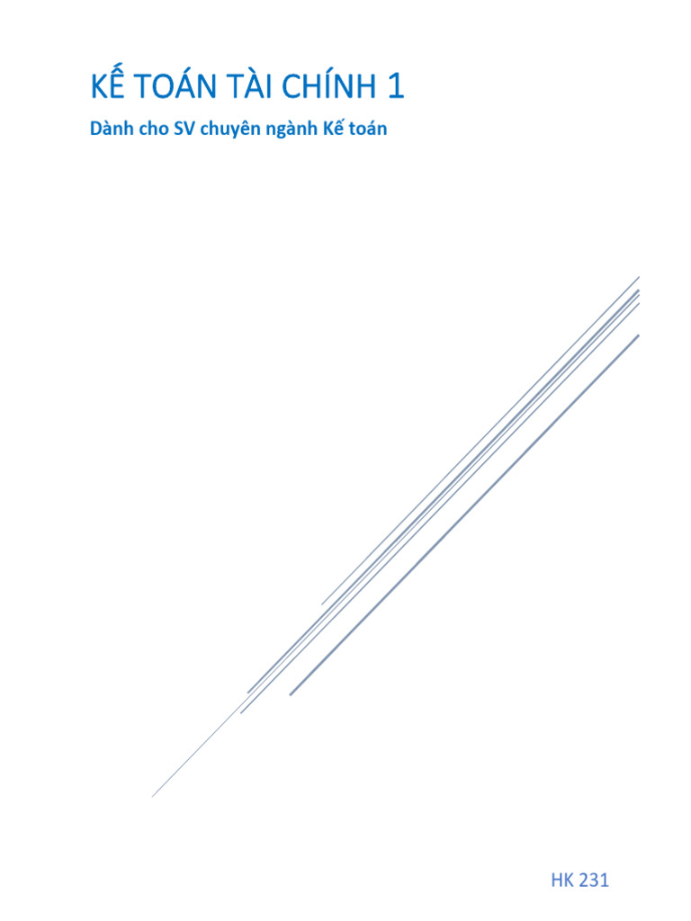 Tong Hơp KTTC1 - HK231 | PDF