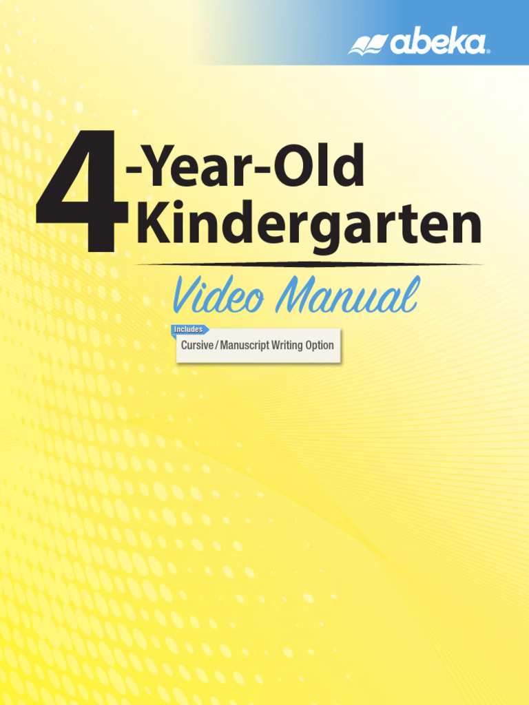 4 Year Old Kindergarten Video Manual | PDF | Phonics | Letter Case