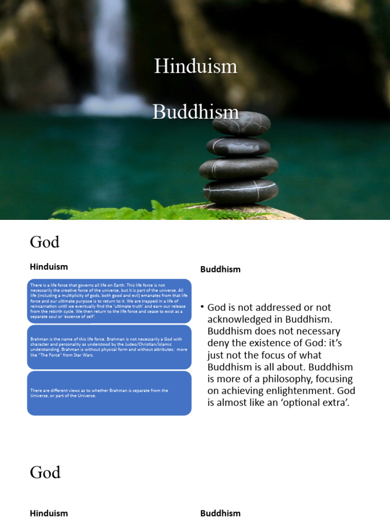 Hinduism Buddhism Comparison | Download Free PDF | Nirvana | Reincarnation