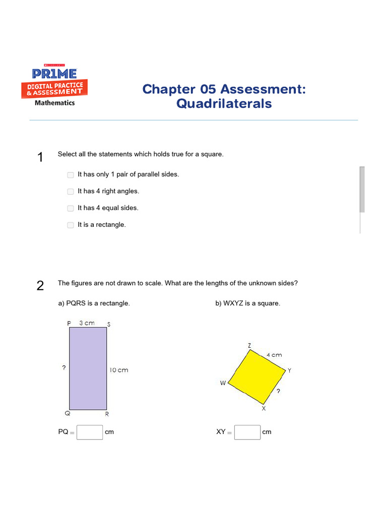 QUADRILATERALS | PDF | Rectangle | Classical Geometry