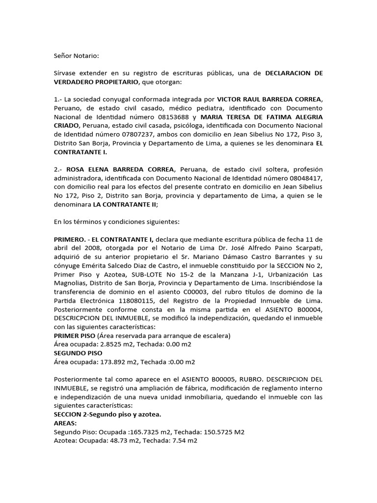 Modelo Dec. Verdadero Prop. | PDF