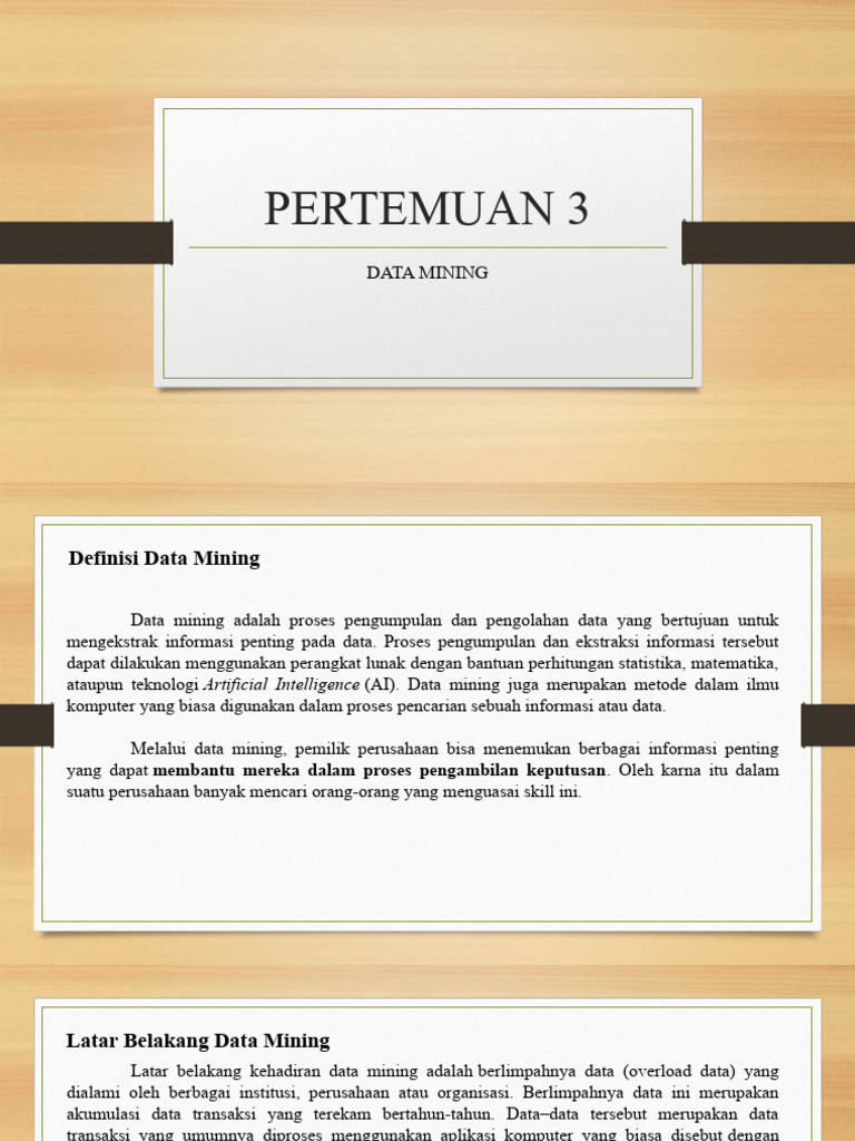 Pertemuan 3 Data Mining | PDF